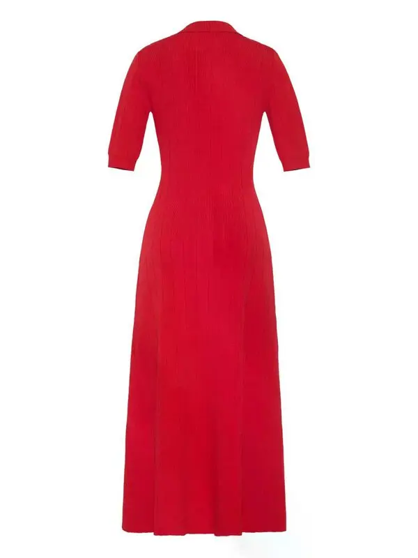 Adam Lippes Fenwick Midi Dress - Red