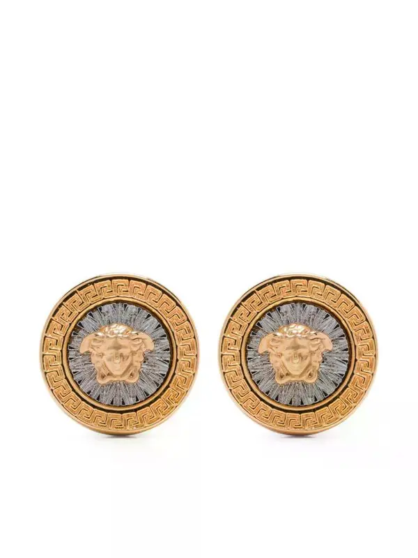 Versace Icon Stud Earrings - Gold