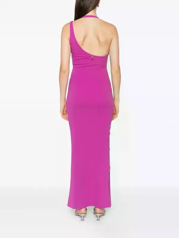 Patrizia Pepe Halter Neck Maxi Dress - Purple