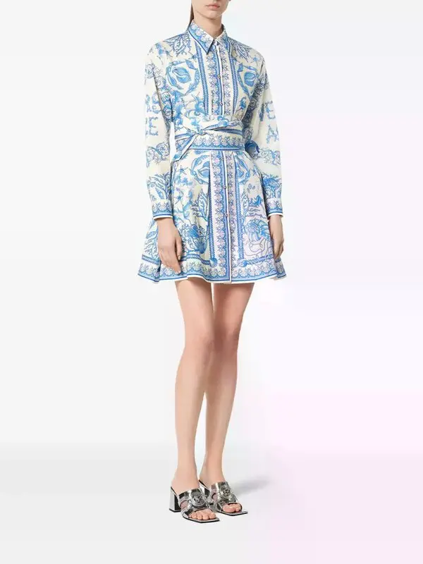 Versace Underwater Barocco Shirt Dress