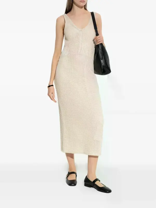 Theory Crochet-knit Midi Dress