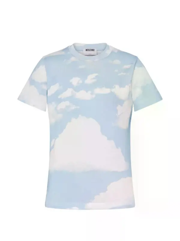 Moschino Cloud-print T-shirt - Blue