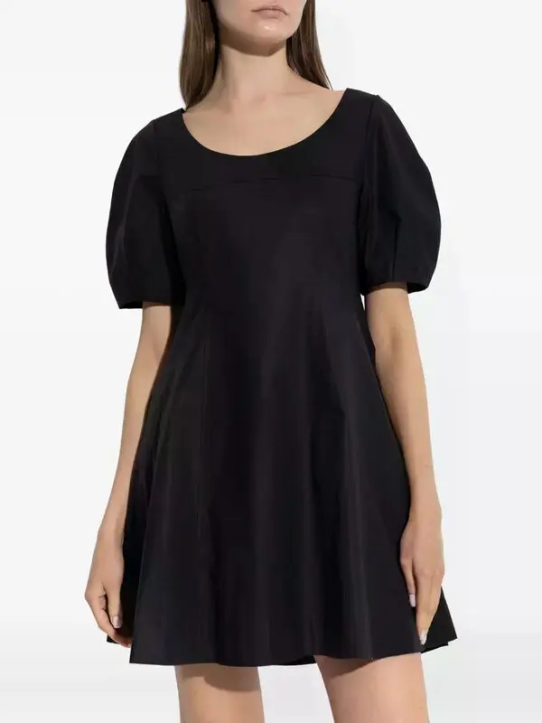 Theory Puff-sleeve Dress - Black