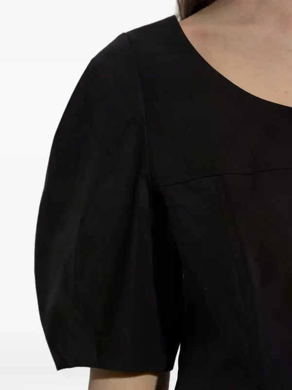 Theory Puff-sleeve Dress - Black