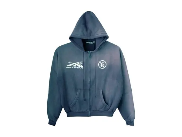 HELLSTAR Hs Logo Zip Up Hoodie - Emerald
