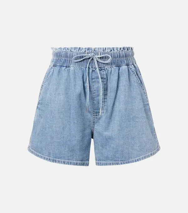 Veronica Beard Wilder High-rise Denim Shorts - Blue