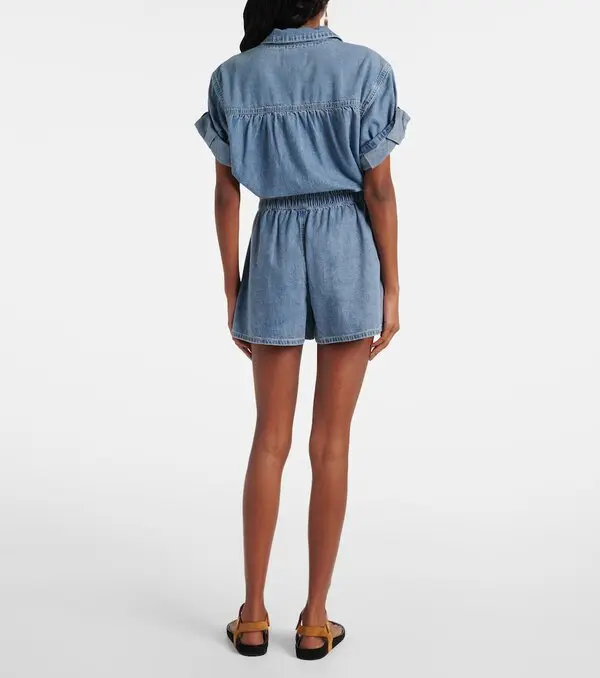 Veronica Beard Wilder High-rise Denim Shorts