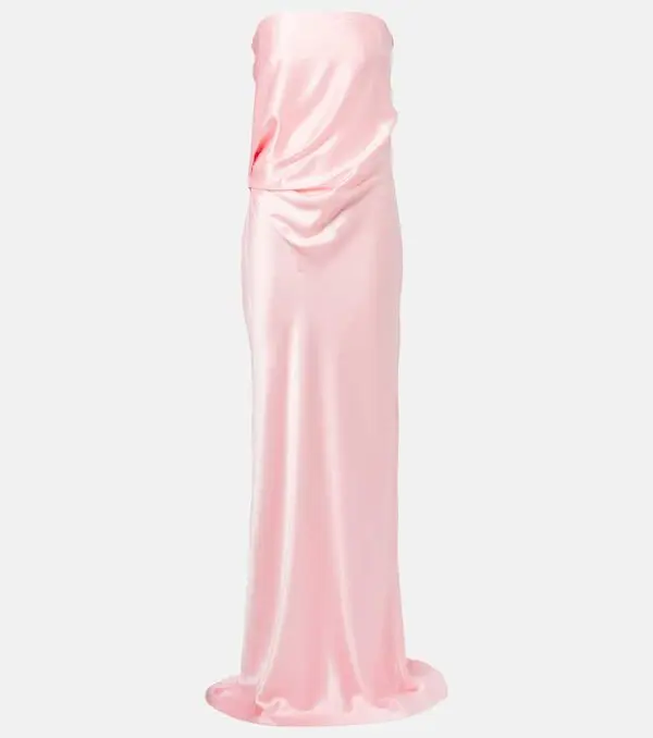 THE SEI Draped Silk Gown