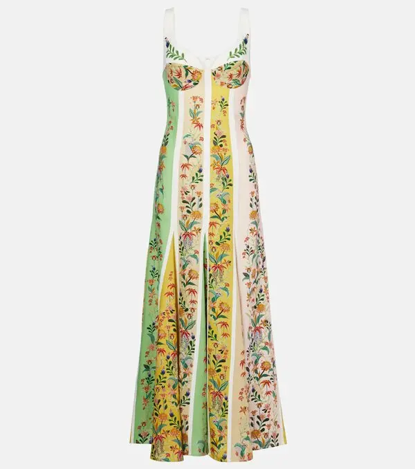 Farm Rio Floral Linen-Blend Maxi Dress In Multicoloured - 20% Off |  Editorialist