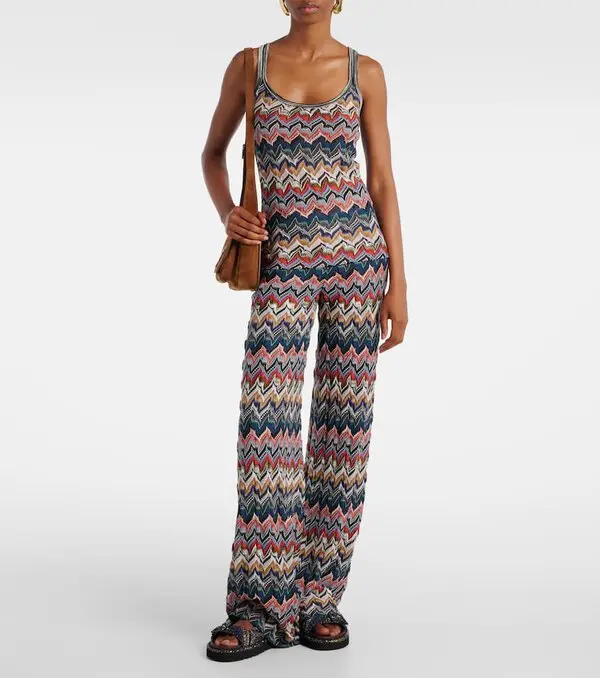 Missoni Zigzag Lamé Tank Top - Multicoloured