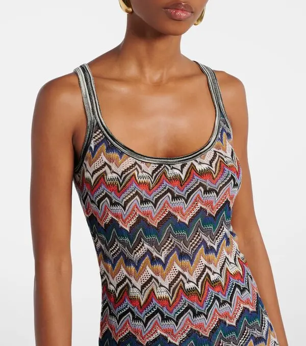 Missoni Zigzag Lamé Tank Top - Multicoloured