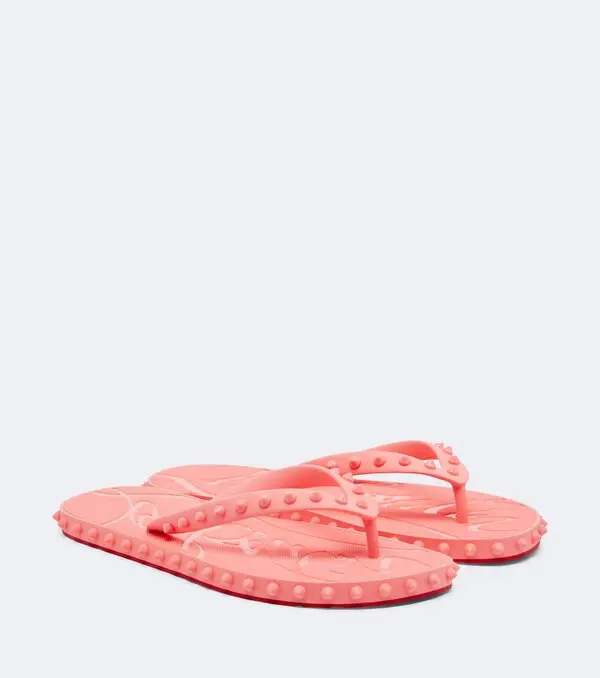 CHRISTIAN LOUBOUTIN Super Loubi Flip Sandals - Pink