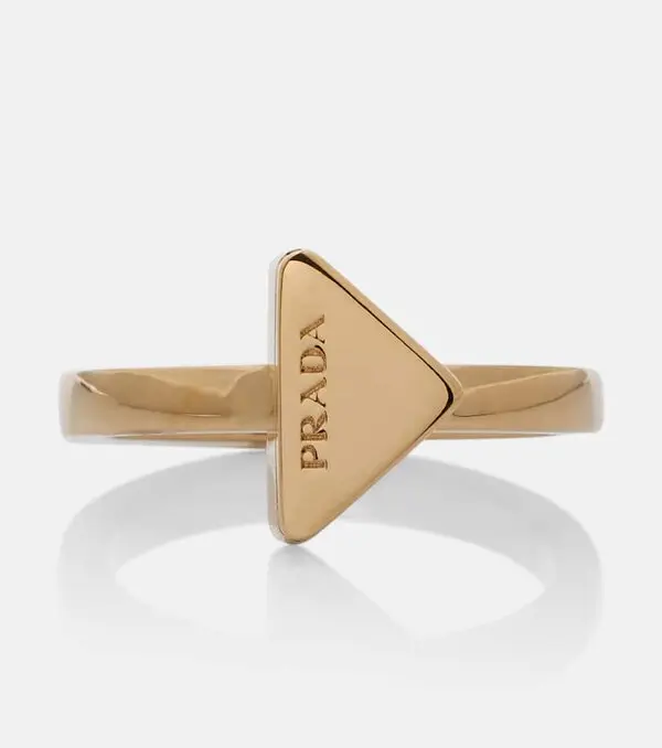 Prada Logo Ring - Gold