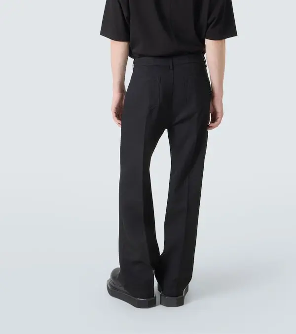 Rick Owens Geth Straight Jeans In Wool