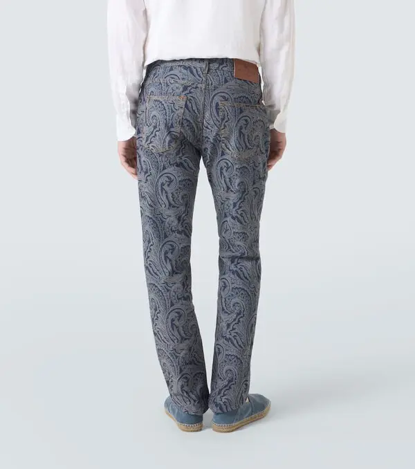 Etro Roma Paisley Slim Jeans
