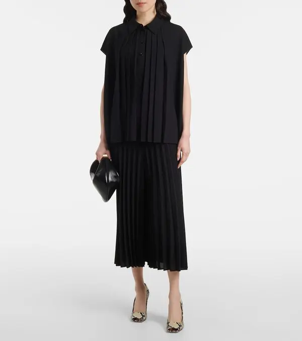JOSEPH Antin Plissé Top