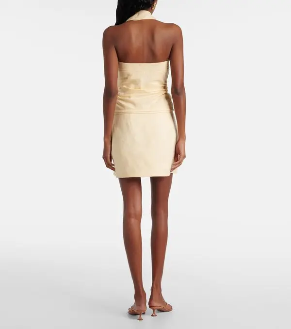 SIR. Jerry Ruched Linen Top