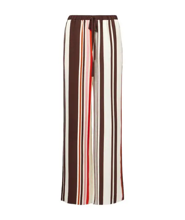 SIR. Thistle Silk Satin Wide-leg Pants - Multicoloured