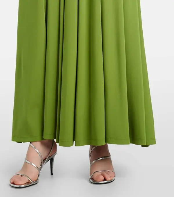 Simkhai Amarantha Draped Midi Dress - Green