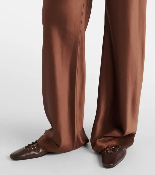 Veronica Beard Billie Silk-blend Straight Pants