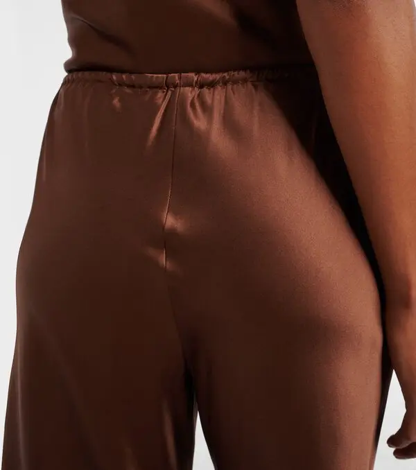 Veronica Beard Billie Silk-blend Straight Pants