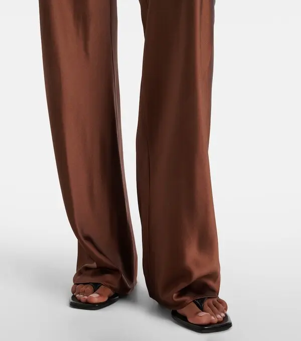Veronica Beard Billie Silk-blend Straight Pants