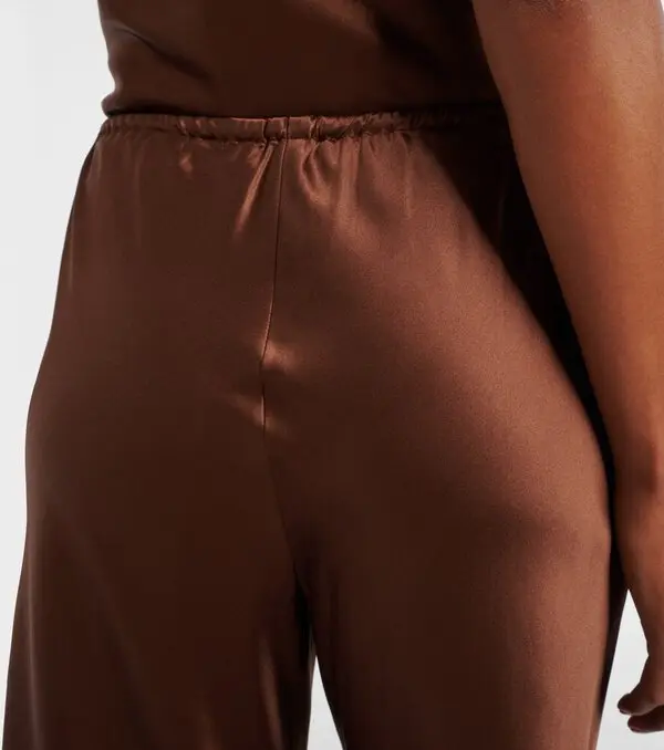 Veronica Beard Billie Silk-blend Straight Pants