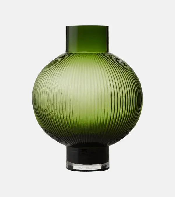 POLSPOTTEN Hot Air Balloon Glass Vase - Green