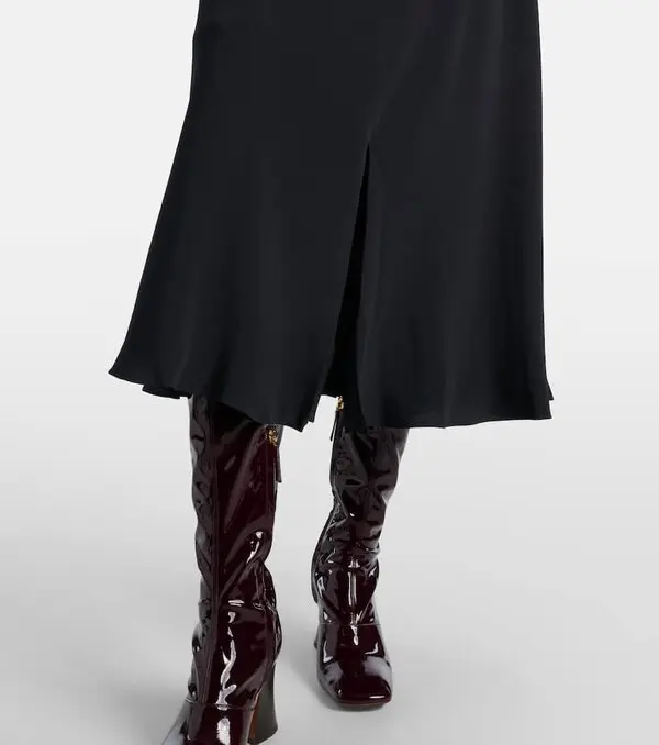 Chloé Gathered Midi Dress