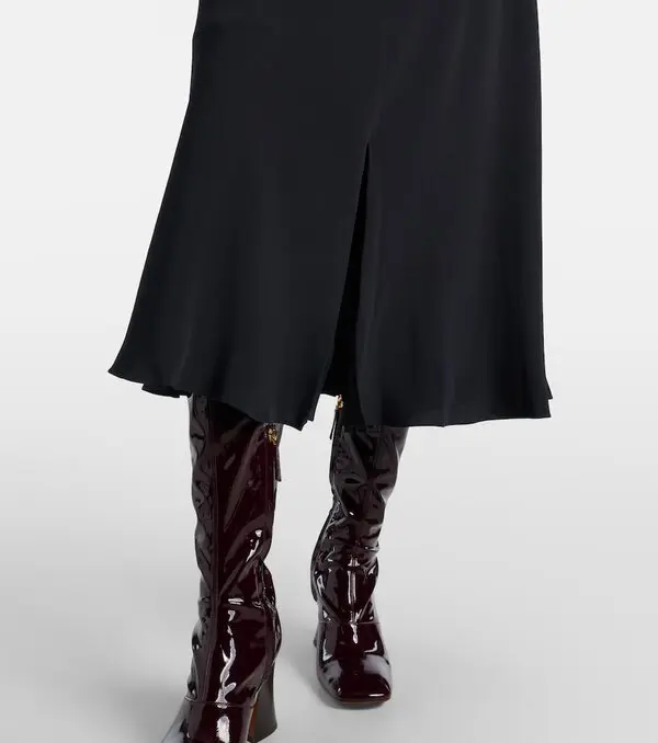 Chloé Gathered Midi Dress