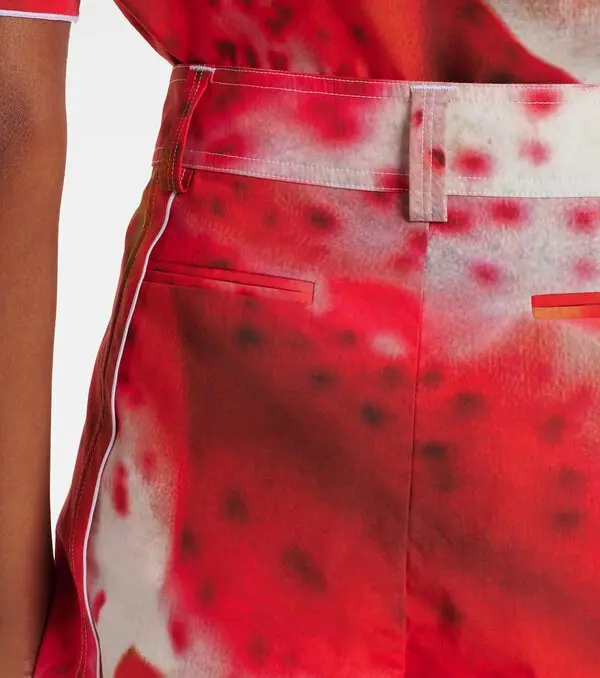 Tory Burch Cotton-blend Cargo Shorts - Pink