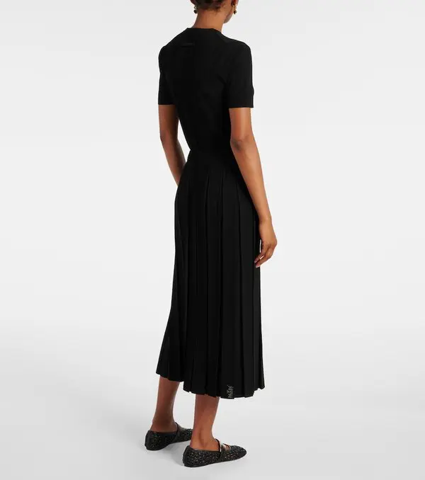 Tory Burch Pleated Midi Skirt