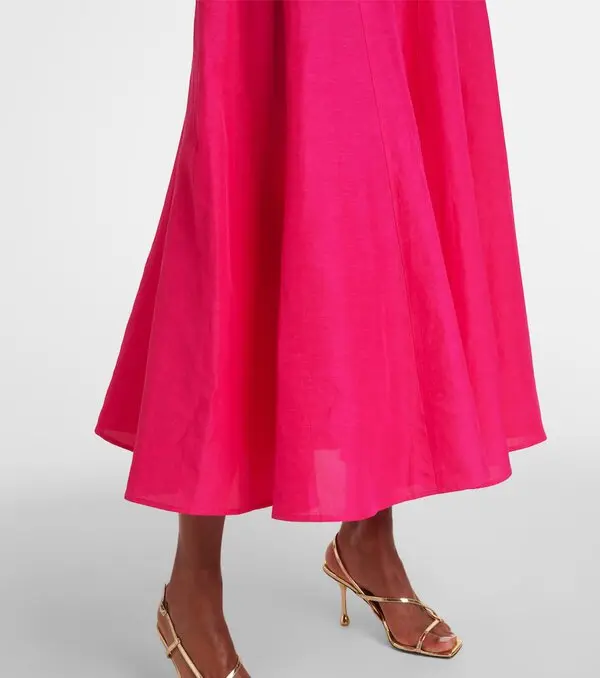 Tory Burch Balloon-sleeve Maxi Dress - Pink