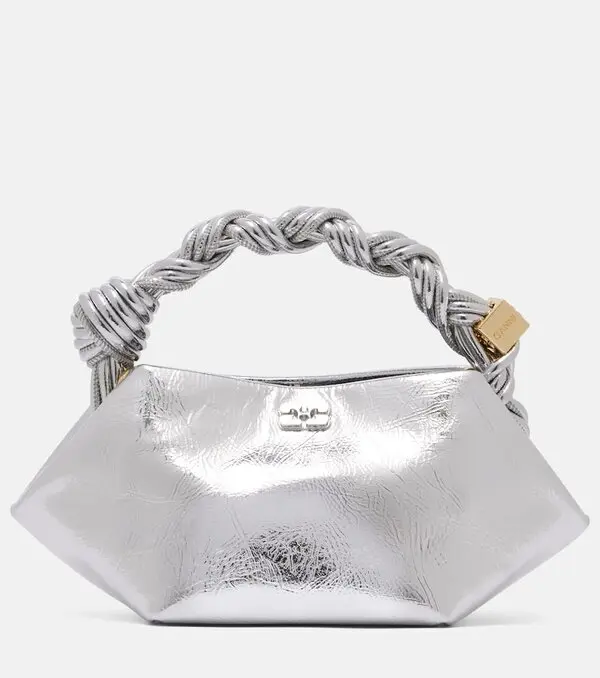 GANNI Bou Mini Tote Bag - Silver