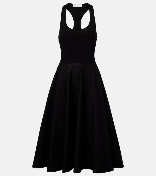 Tory Burch Racerback Midi Dress - Black