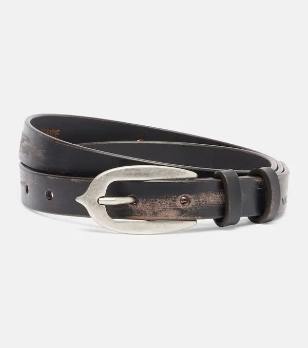 Magda Butrym Leather Belt - Grey