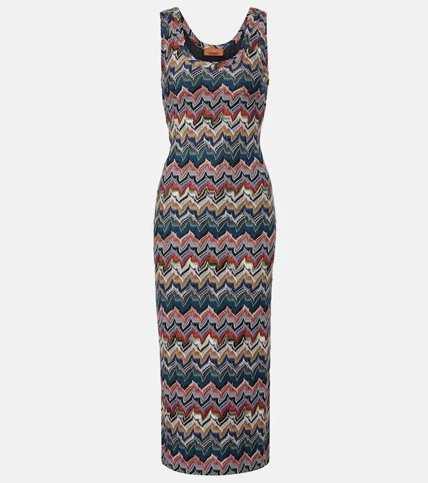 Missoni Zigzag Lamé Midi Dress