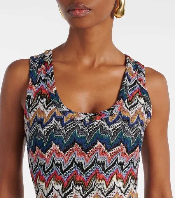 Missoni Zigzag Lamé Midi Dress