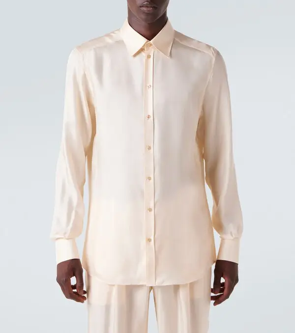Dolce & Gabbana Silk Twill Dress Shirt