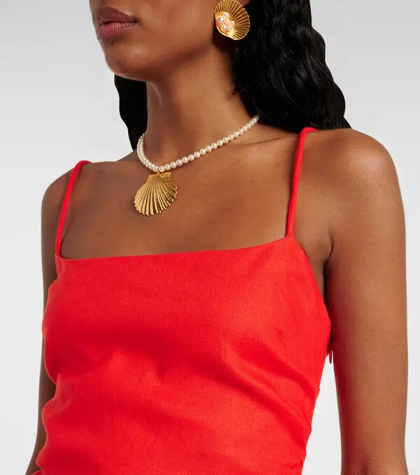 SIR. Tamara Linen Mini Dress