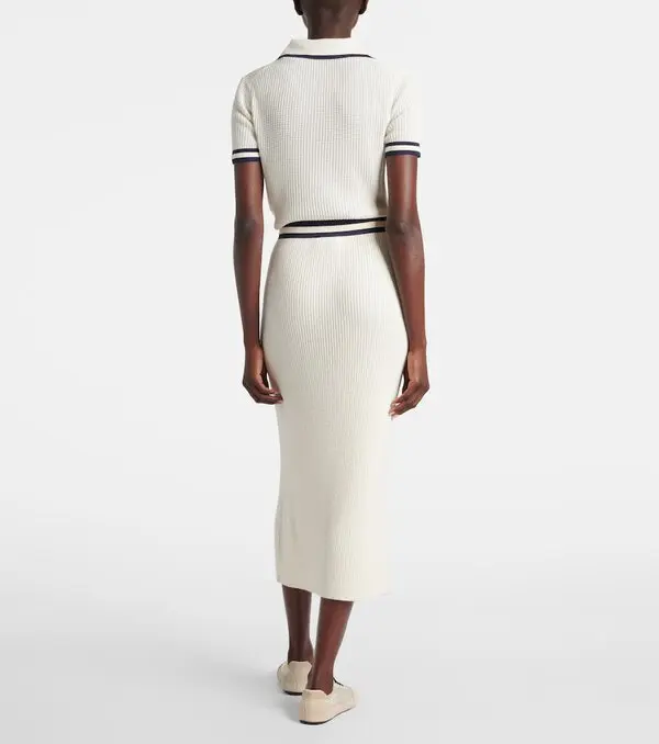Simkhai Paige Bouclé Midi Skirt