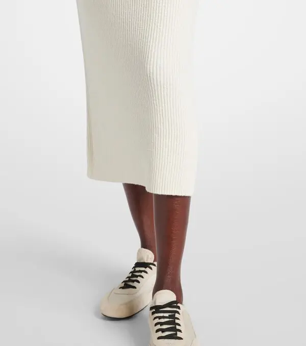 Simkhai Paige Bouclé Midi Skirt