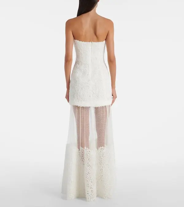Simkhai Marella Chiffon Bustier Dress