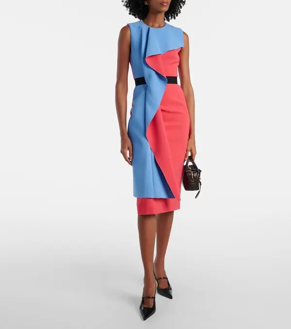 ROKSANDA Pembrook Draped Crêpe Cocktail Dress