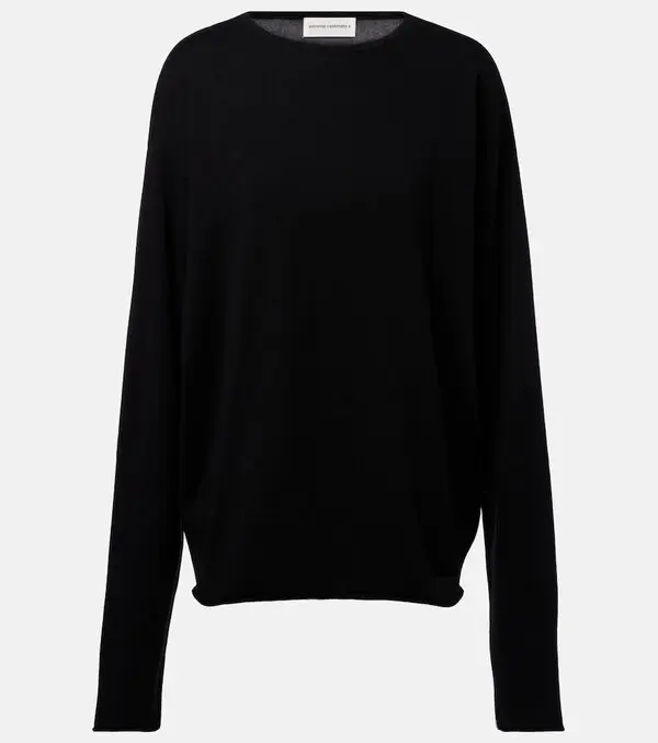 Extreme Cashmere N°347 Aries Cotton And Cashmere Sweater - Black