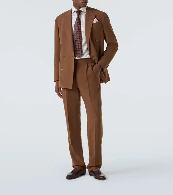 Dunhill Double-breasted Linen Blazer