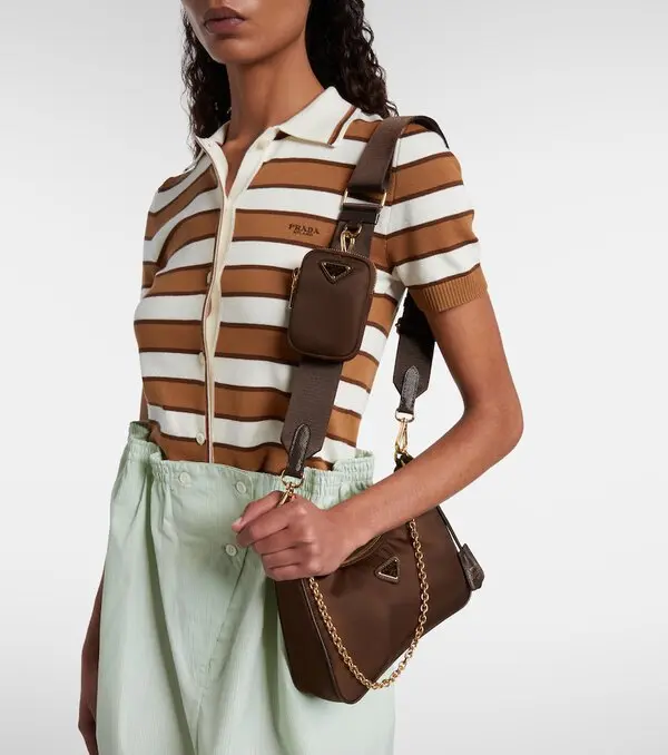 Prada Re-edition 2005 Re-nylon Shoulder Bag - Brown