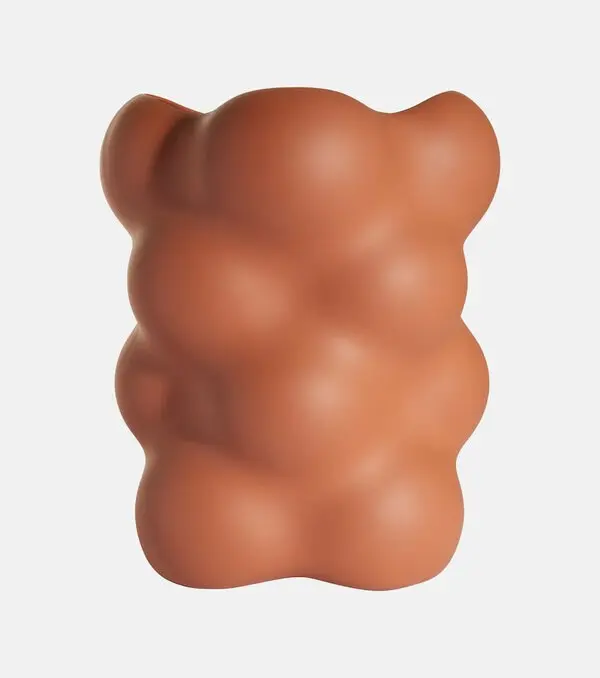 POLSPOTTEN Grape Terracotta Vase - Brown