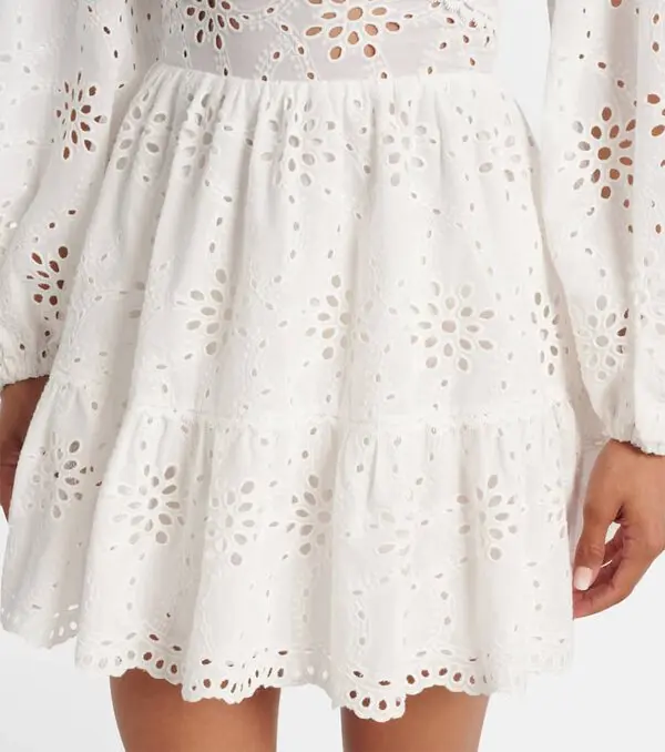 ALEXANDRA MIRO Mariah Cotton Mini Dress