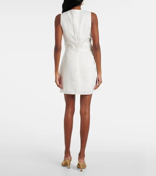 SIR. D'orsay Linen Minidress - White
